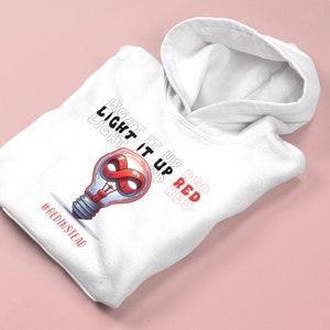 Light It up Red Light Bulb PNG Image Instant Download Autism Acceptance ...