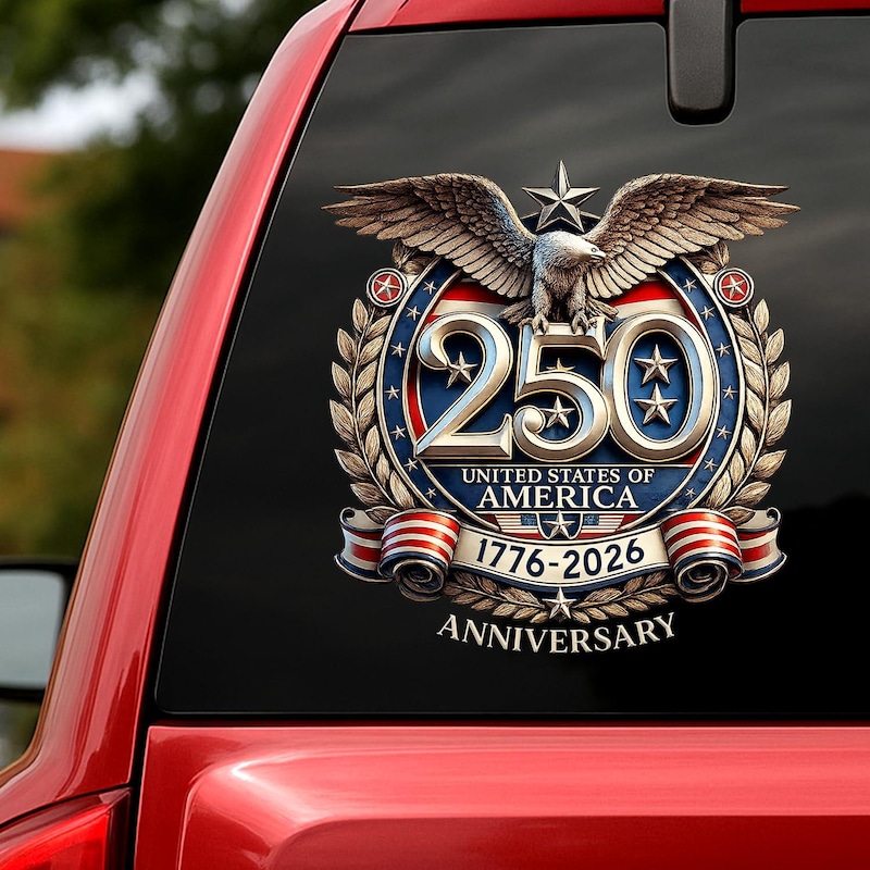 250th Car Sticker - Etsy