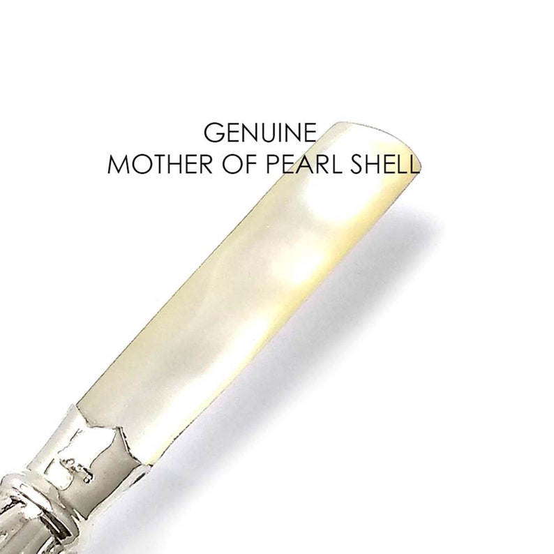 Baby Rattle VICTORIAN Style Real Silver 925 With Mother of Pearl Handle ...