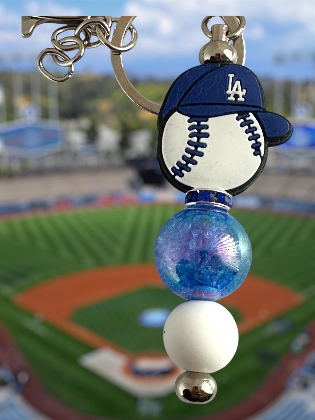 L.A. Dodgers 2025 Beaded Keychain Gift for Baseball Fan Birthday Gift ...