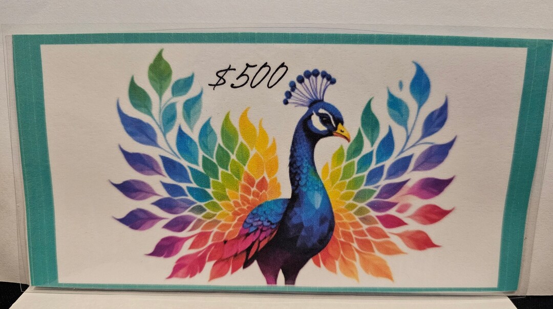 Peacock Prop Notes to Fit A6 Binder - Etsy