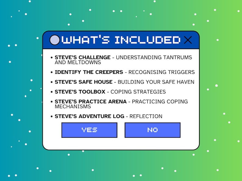 Minecraft Coping Mechanisms for Tantrums and Meltdowns Therapy ...