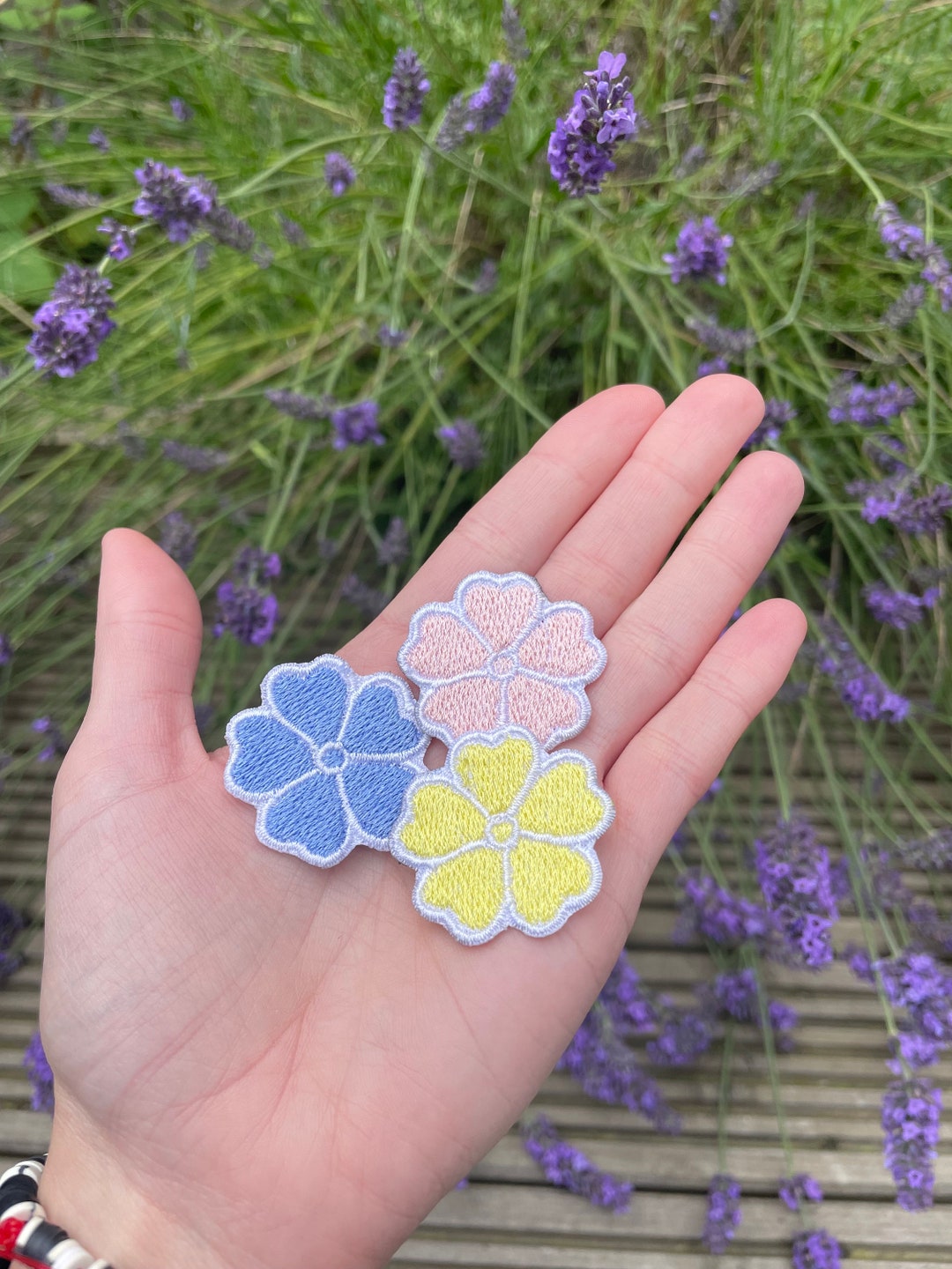 Pastel Flowers (3 Pack) - Iron on - Embroidery Patch - Etsy