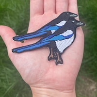 Eurasian Magpie Enamel Pin - Bird Lover Gift, Wildlife Accessories ...