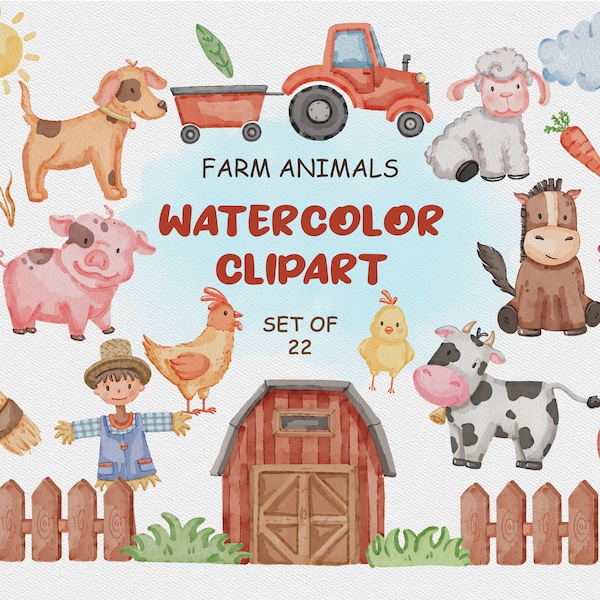 Barnyard Clip Art - Etsy