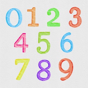 Watercolor Math Clipart Bundle, Math School Clip Art, School Supplies ...