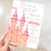 Princess Castle Invitation Template, Any Age Birthday Party Invite ...