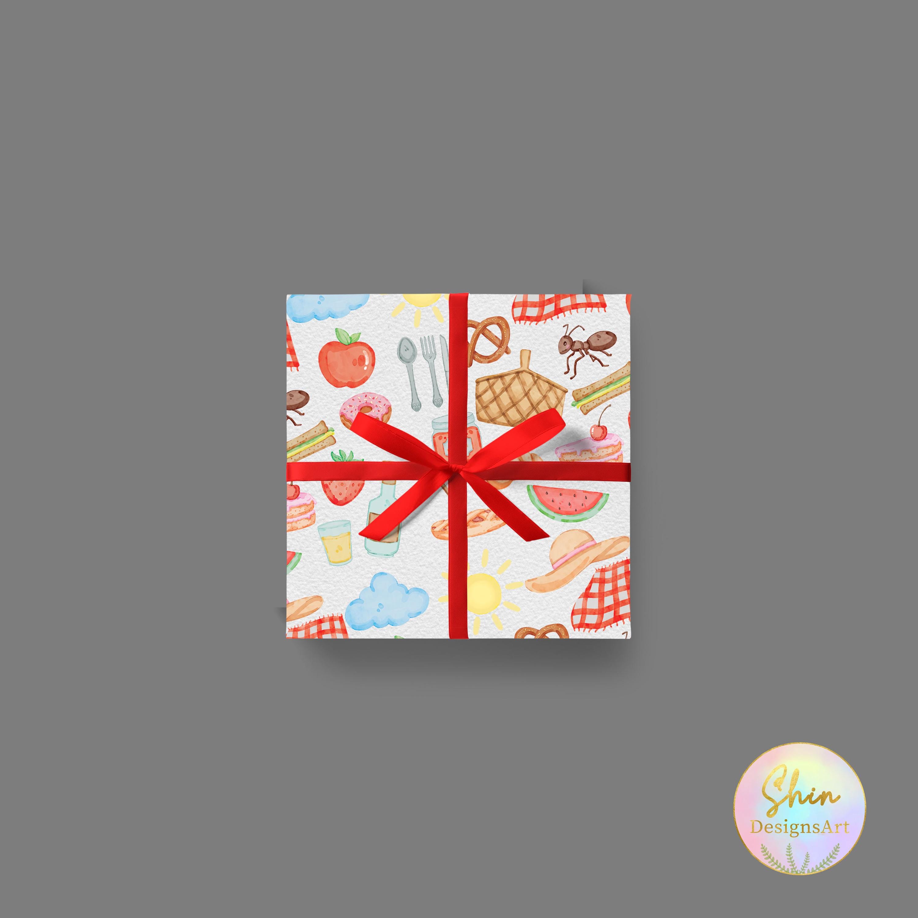 Printable Picnic Clip Art Bundle,watercolor Summer Picnic Element PNG ...