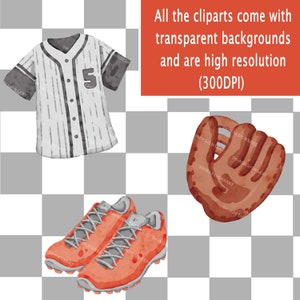 Watercolor Baseball Clipart Set, Baseball Illustration, Game Clip Art ...