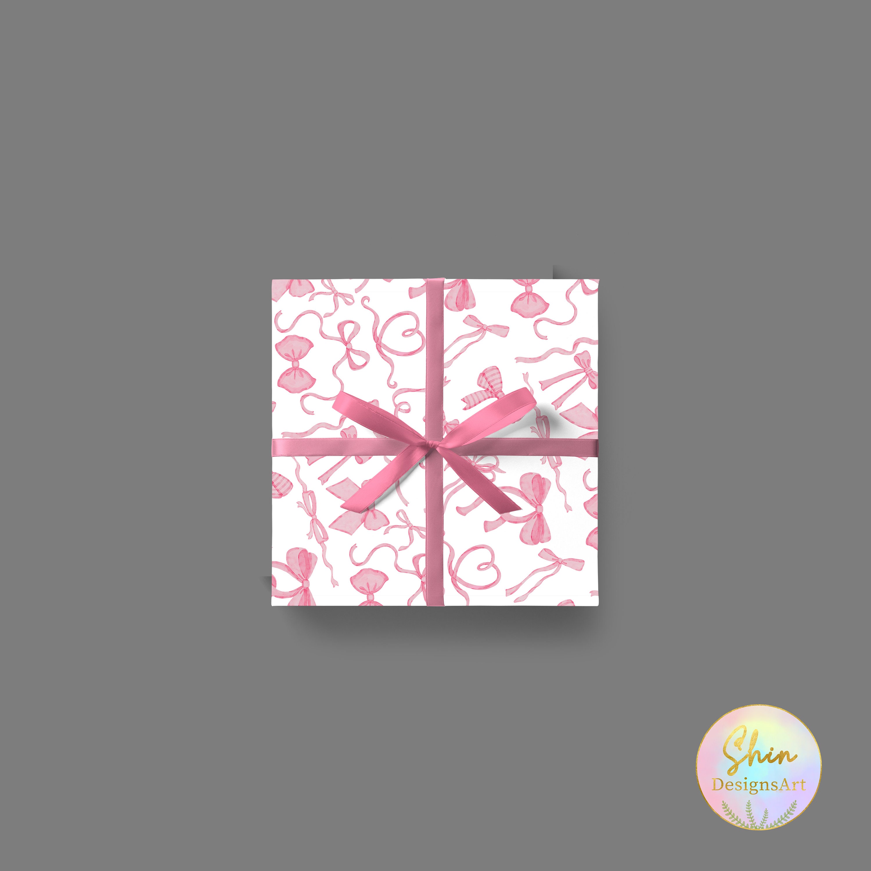 Watercolor Pink Bows & Ribbons Clipart Set (digital Download) - Etsy