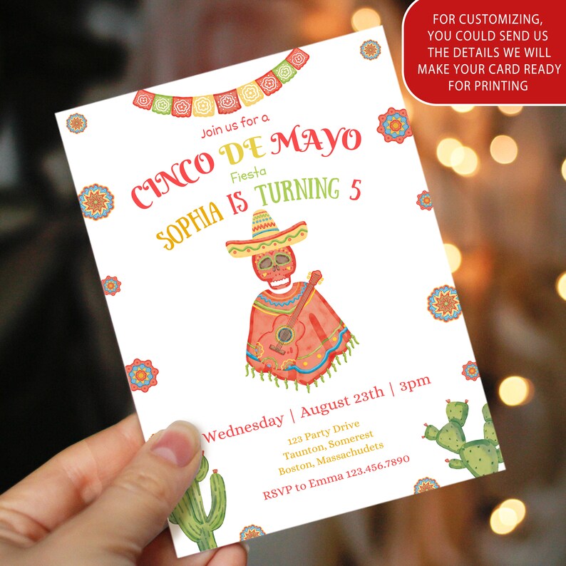 Editable Cinco De Mayo Invitation, Cinco De Mayo Party Theme ...