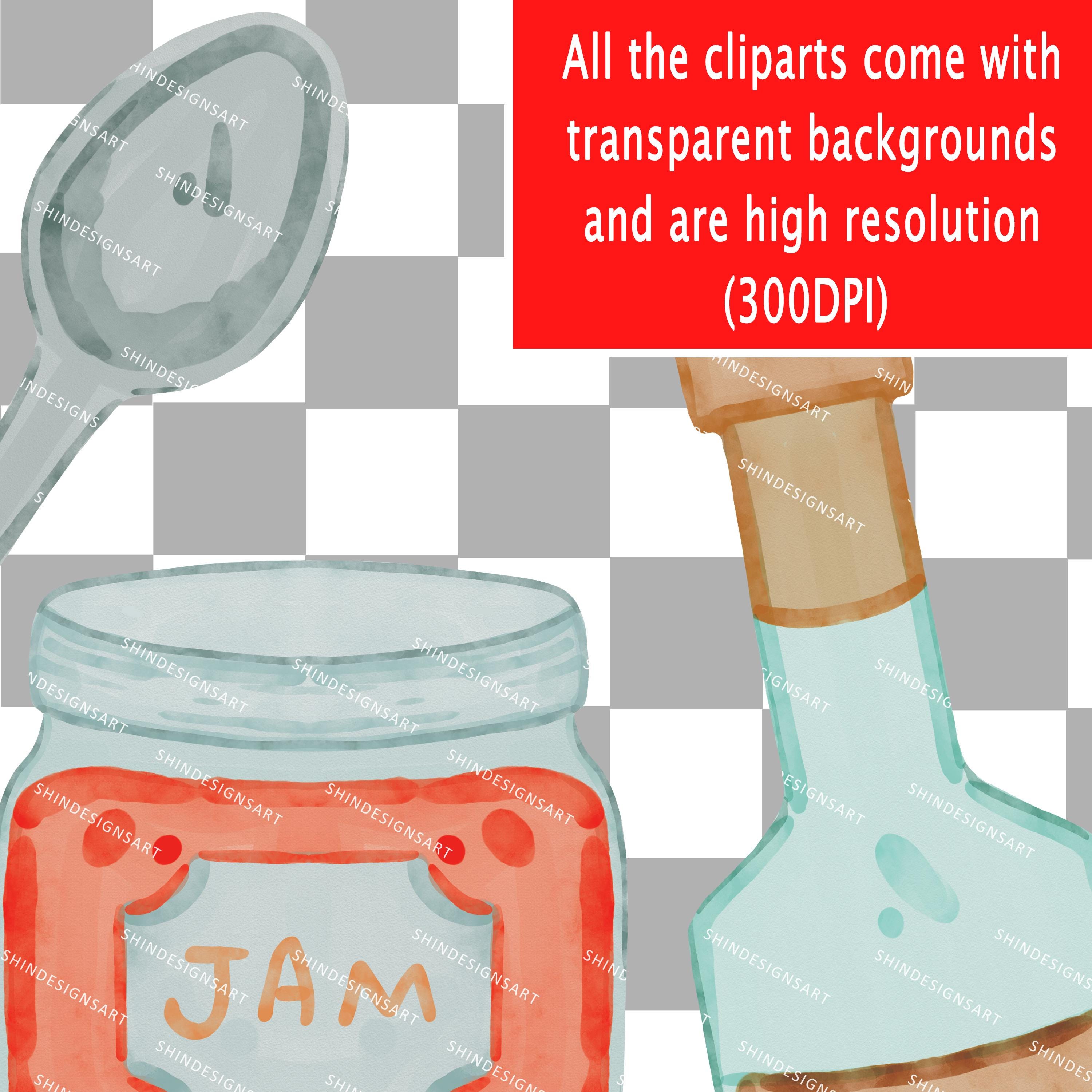 Printable Picnic Clip Art Bundle,watercolor Summer Picnic Element PNG ...