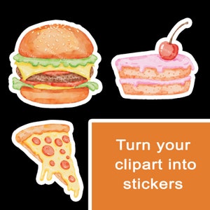 Watercolor Fast Food Clipart, High Resolution PNG Clipart Set, Street ...