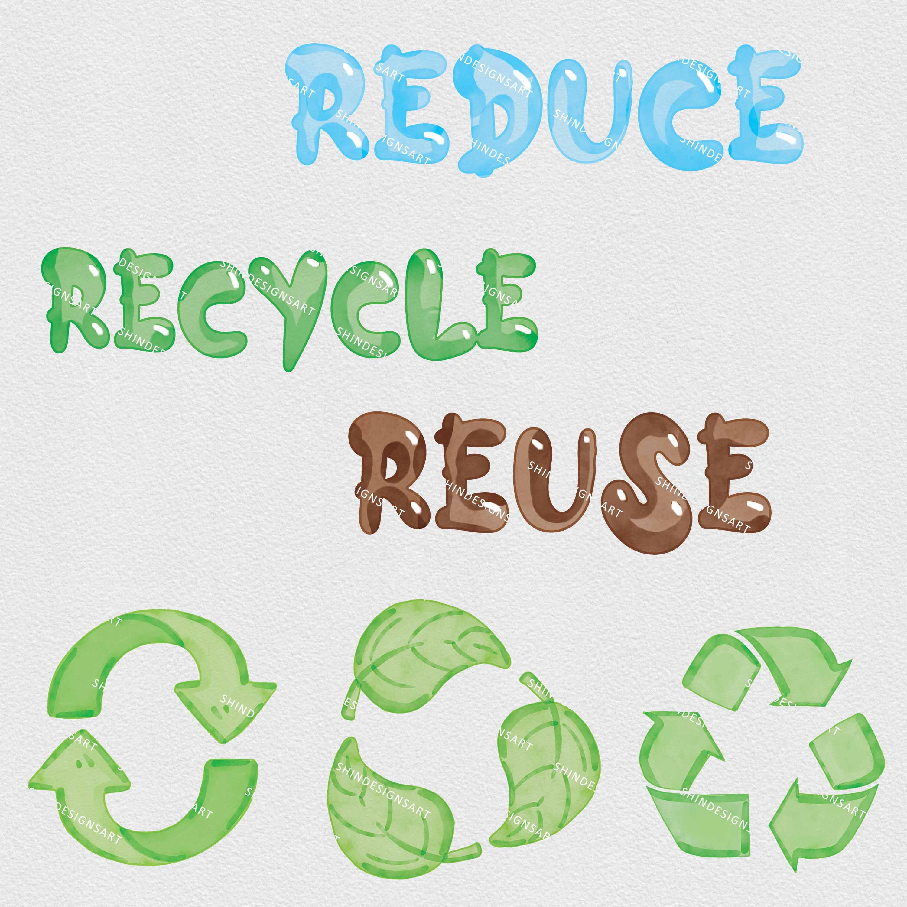 Earth Day Clipart Bundle, Transparent Background Images, Watercolor ...