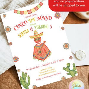 Editable Cinco De Mayo Invitation, Cinco De Mayo Party Theme ...