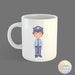Police Clipart Bundle, Watercolor Theme Policeman Designs, Girl/boy ...