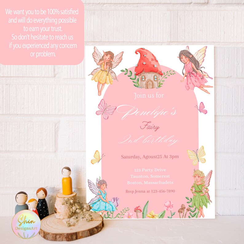 Editable Fairy Tale Birthday Invitation Card, 2nd Party Invites for ...