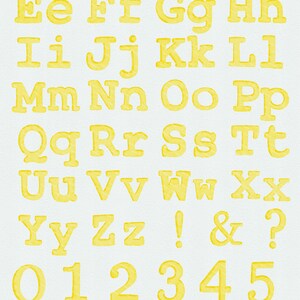 Watercolor Alphabet Letters Clipart, Number Clipart Set, Hand Drawn ...