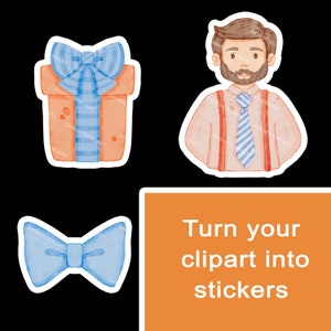 Watercolor Father's Day Clipart Bundle: Hand-drawn Dad Illustrations ...