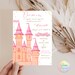 Princess Castle Invitation Template, Any Age Birthday Party Invite ...