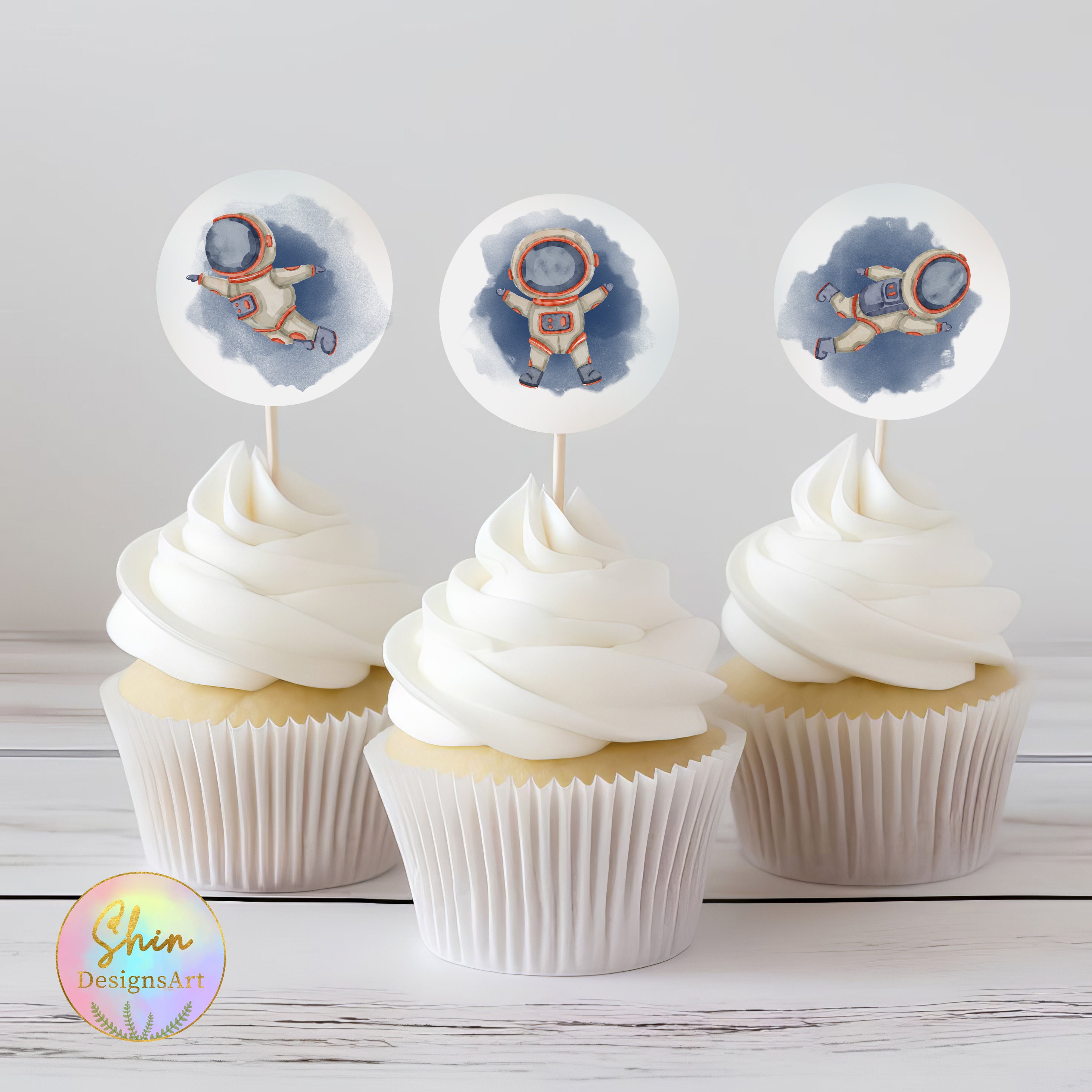 Watercolor Space Clipart Bundle, Cute Astronaut Nursery, Outer Space ...