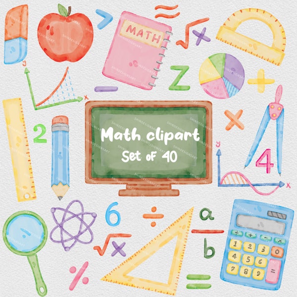 Math Clip Art - Etsy