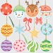 Christmas Ball Clipart, Watercolor Christmas Balls, Xmas Decoration ...
