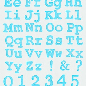 Watercolor Alphabet Letters Clipart, Number Clipart Set, Hand Drawn ...