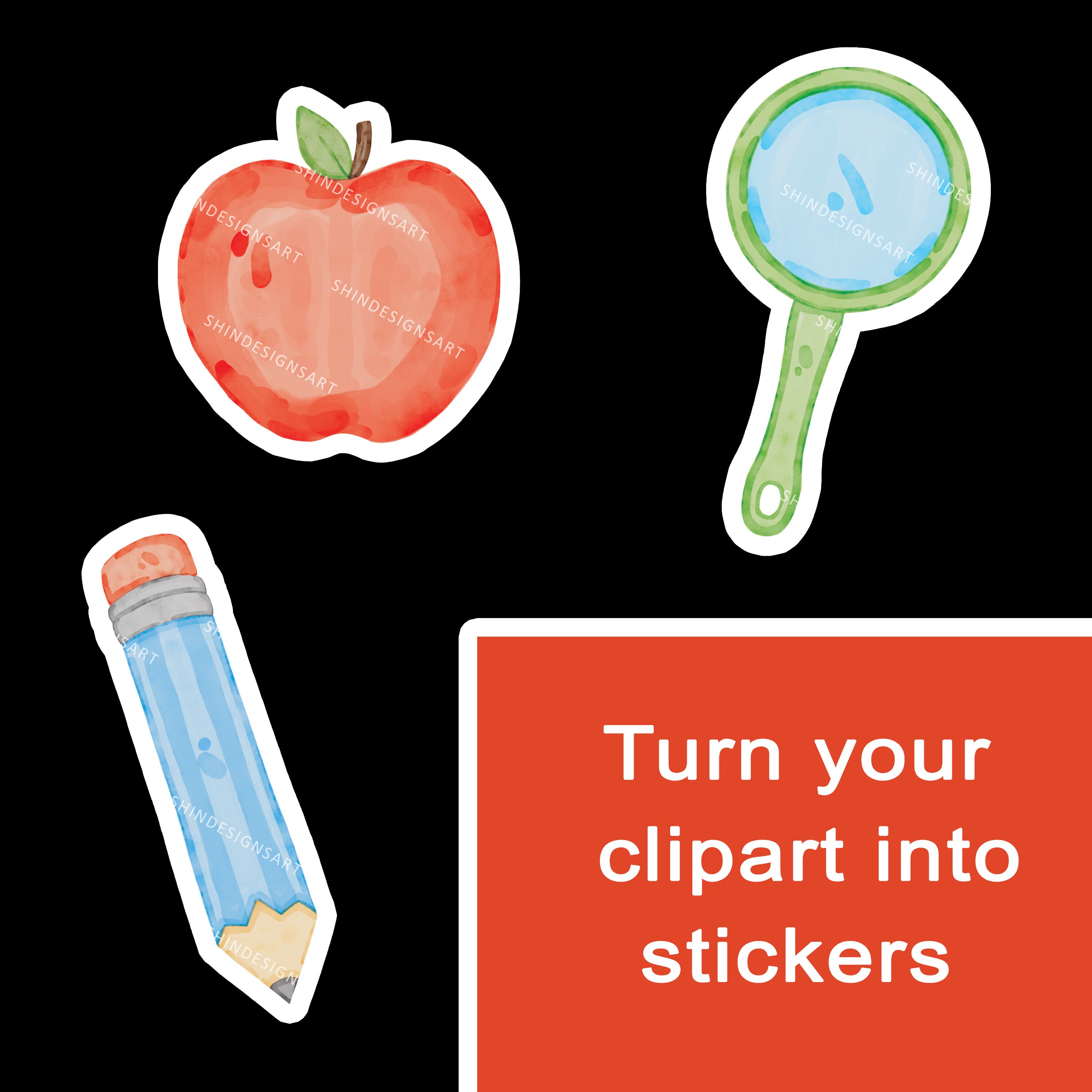 Watercolor Math Clipart Bundle, Math School Clip Art, School Supplies ...