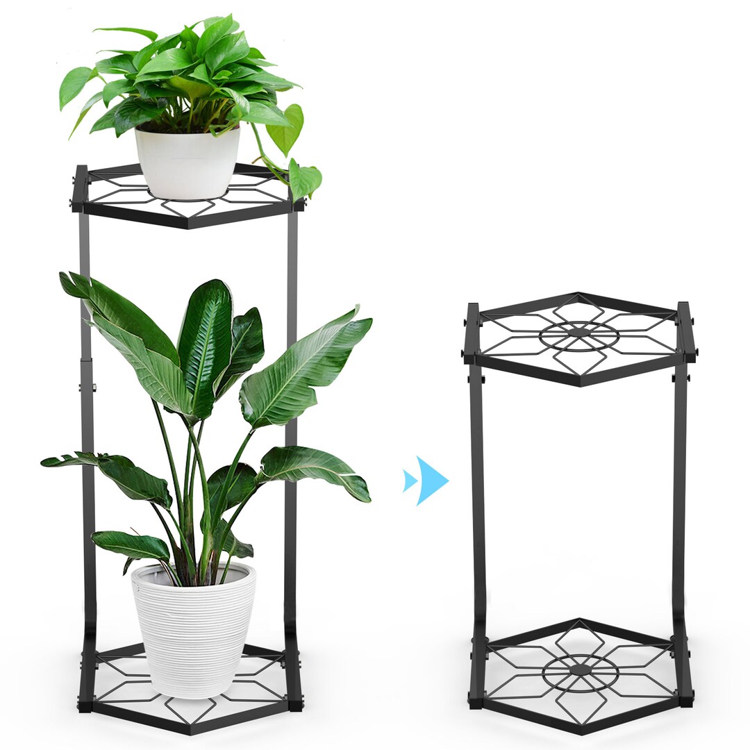 Iron Flower Stand, Retractable Flower Stand, Small Flower Stand, Sturdy ...