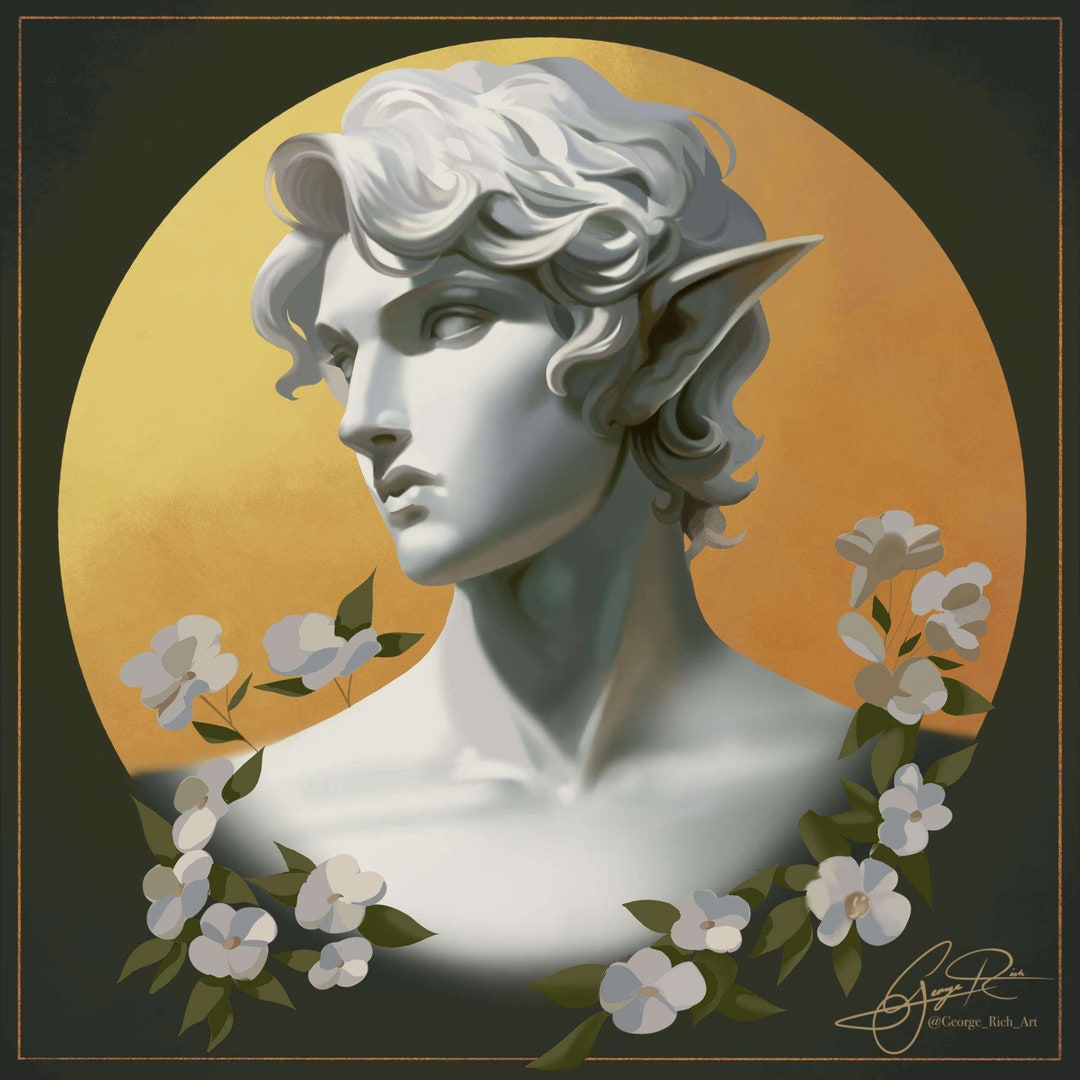 Greek Eleven Statue Print- Dnd Elf - PRE-ORDER Print - Etsy