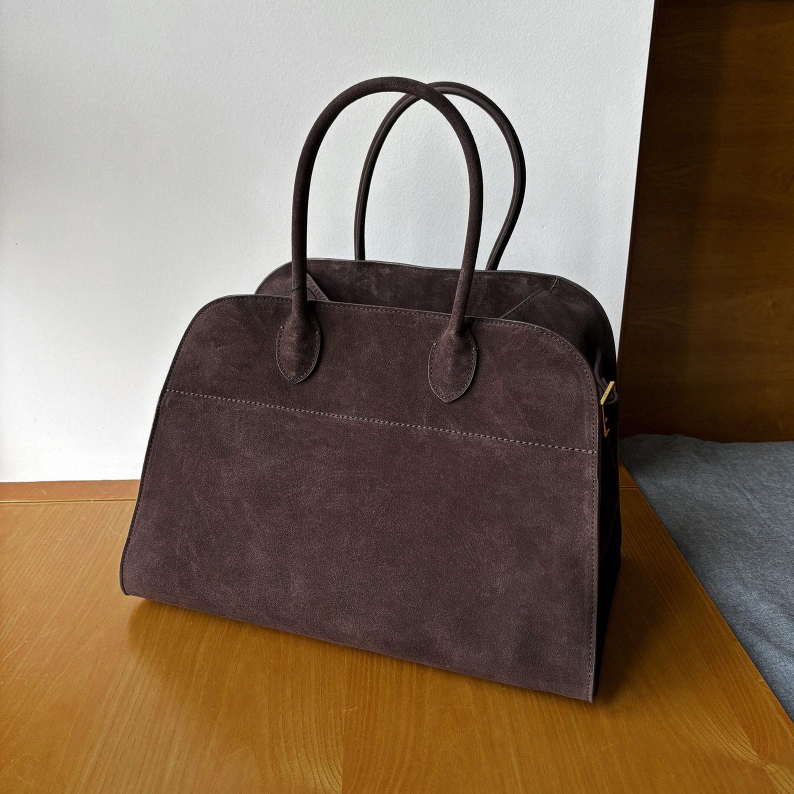 Large Tote Bags, Women's Leather Top Handle Bag, Suede Handbags - Etsy
