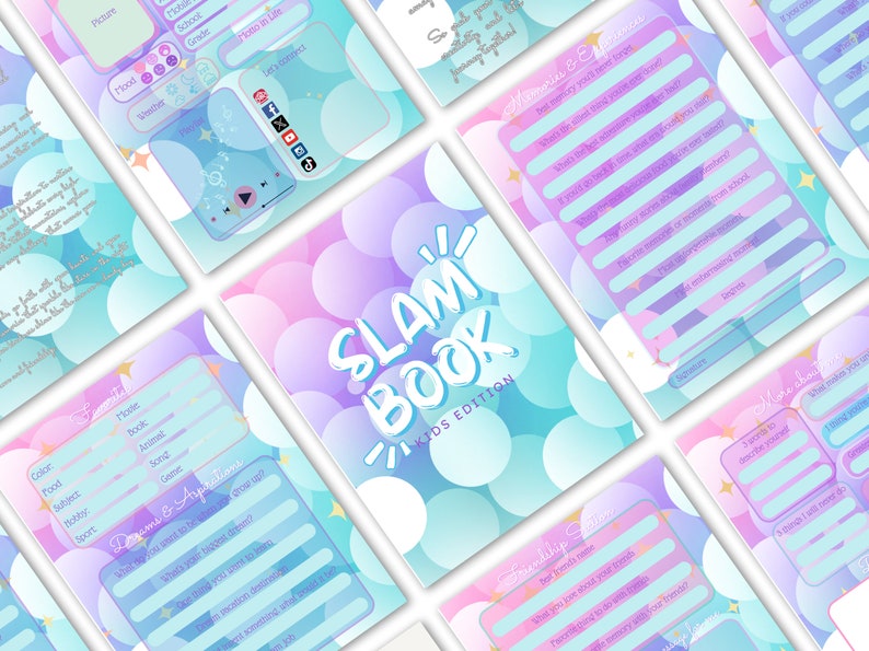 Slam Book for Friends Kids, Grade School, Elementary Students ...