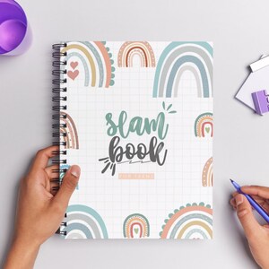 Slam Book for Teens, Kids - Boho Rainbow Style - Digital Printable ...