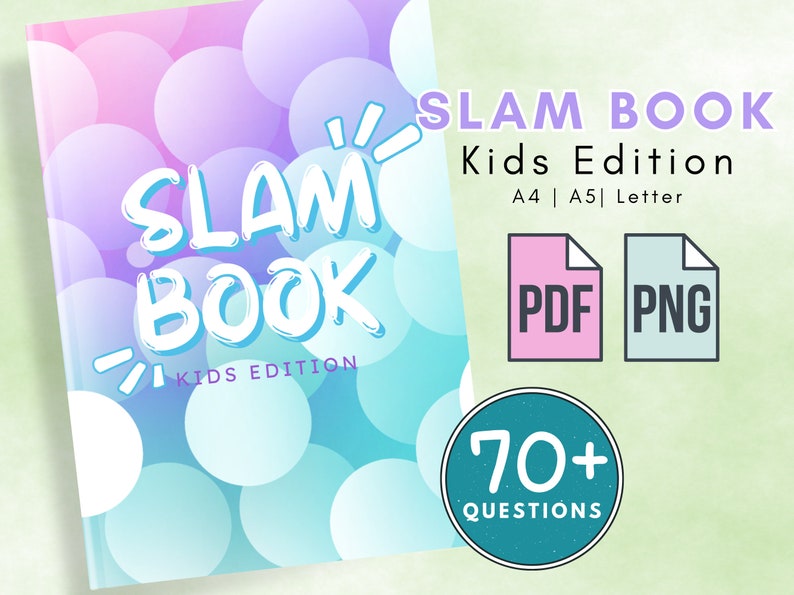 Slam Book for Friends Kids, Grade School, Elementary Students ...