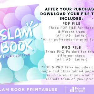Slam Book for Friends Kids, Grade School, Elementary Students ...