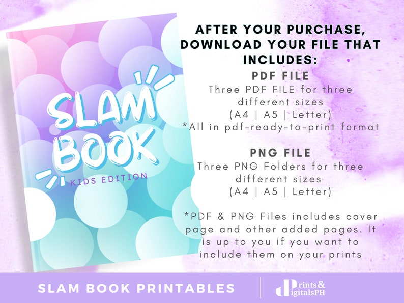 Slam Book for Friends Kids, Grade School, Elementary Students ...