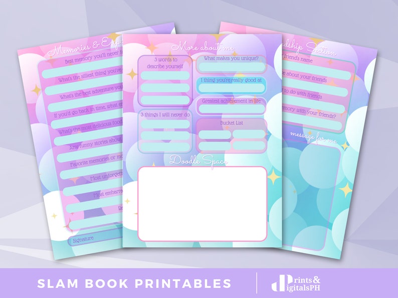 Slam Book for Friends Kids, Grade School, Elementary Students ...