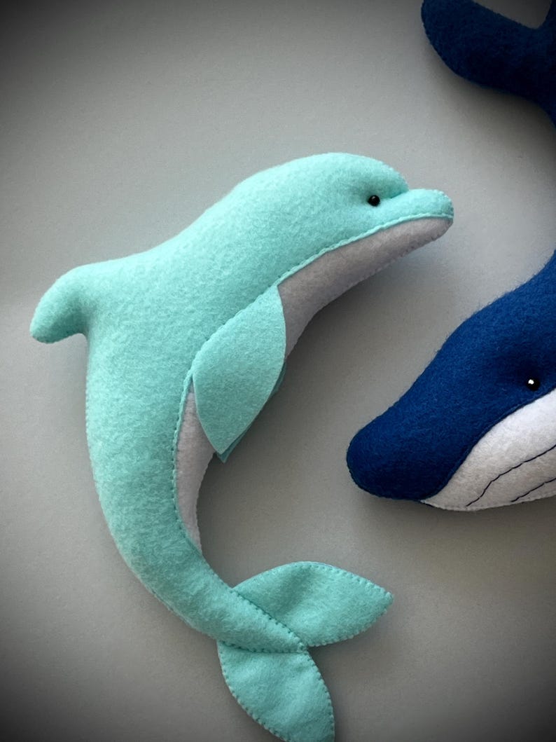 Ocean Animals Sewing Pattern PDF, Felt Sea Animal Toys Easy Pattern and ...