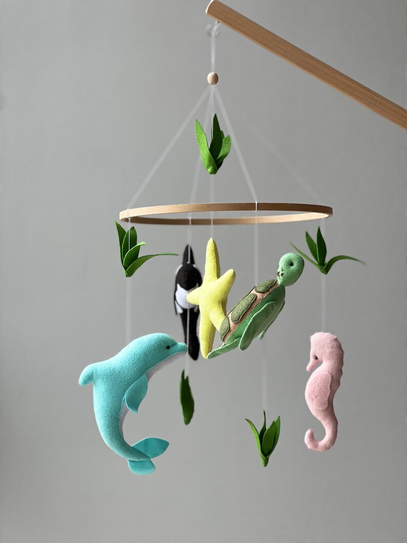 Felt Baby Mobile PDF Pattern and Step by Step Tutorial for Ocean Baby ...