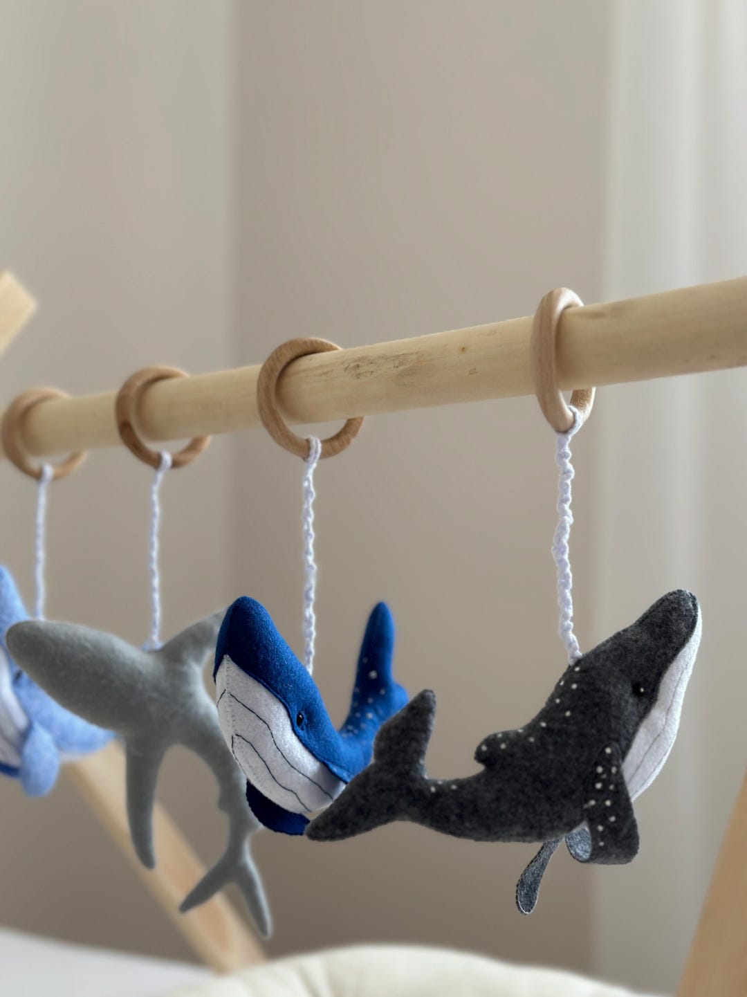 Baby Gym Hanging Toys, Ocean Play Gym Hanging Toys, Wooden Hanging Toys ...