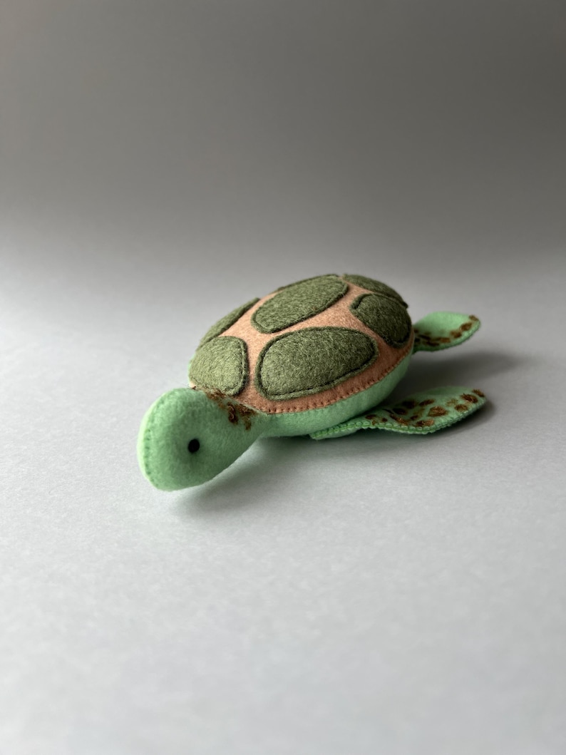 Turtle Sewing Pattern PDF and SVG Ocean Animals Pattern Sea Felt Turtle Easy Pattern and ...