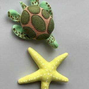 Ocean Animals Sewing Pattern PDF Felt Sea Animal Toys Easy Pattern and ...