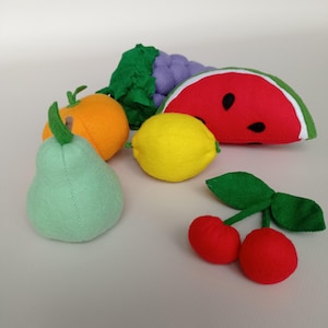 Felt Vegetables Set, Pretend Kitchen Miniature Food, Educational Toys ...