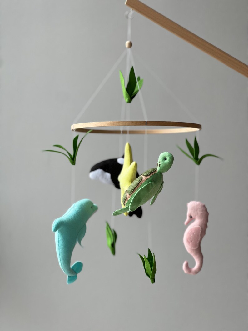 Felt Baby Mobile PDF Pattern and Step by Step Tutorial for Ocean Baby ...