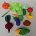 Felt Vegetables Set, Pretend Kitchen Miniature Food, Educational Toys ...