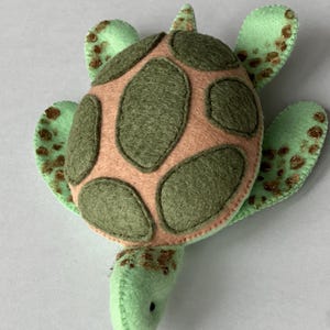 Turtle Sewing Pattern PDF and SVG Ocean Animals Pattern Sea Felt Turtle ...