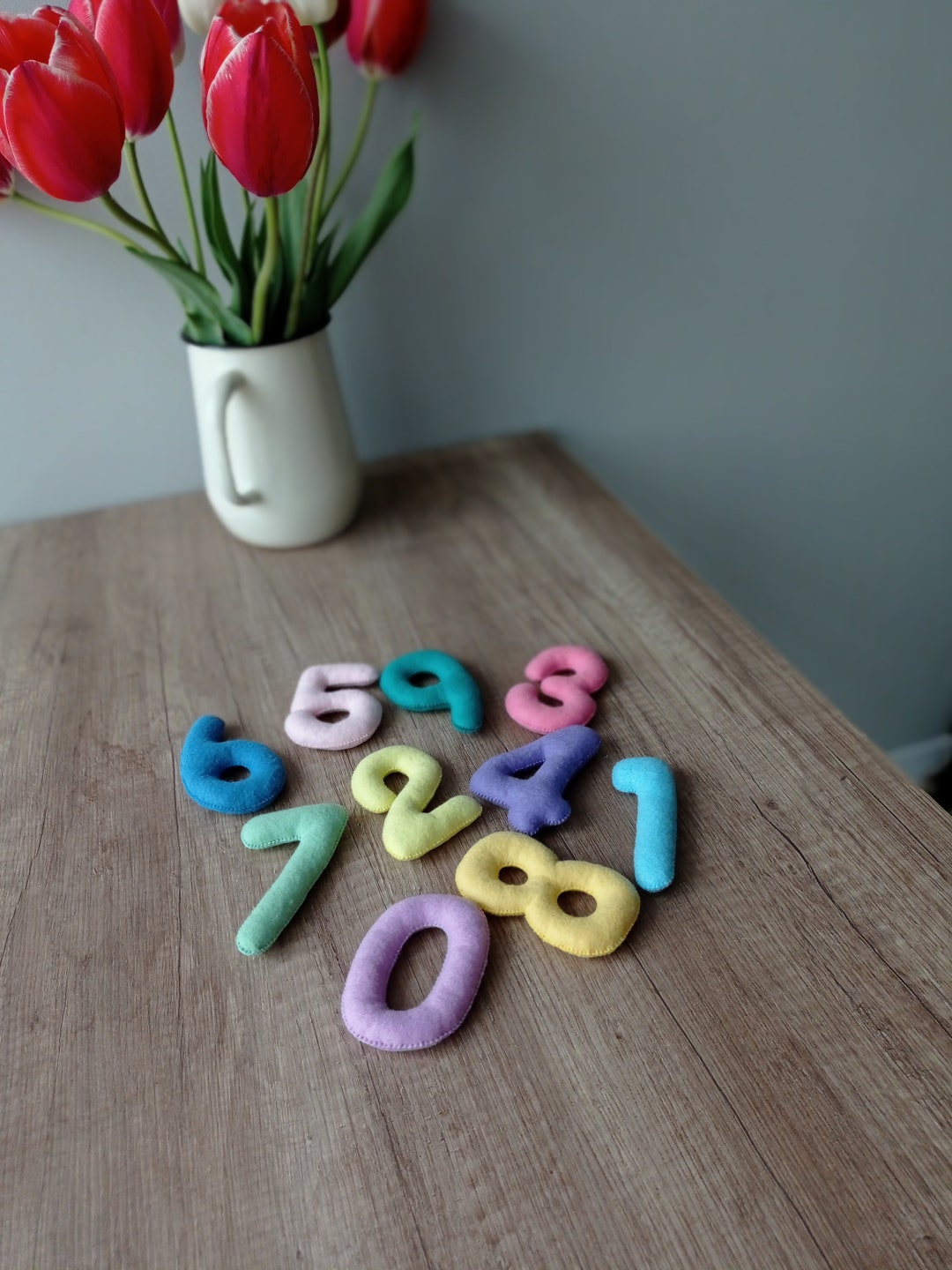 Milestone Numbers Felt Numbers Custom Colors Felt Numbers Learning Toys ...