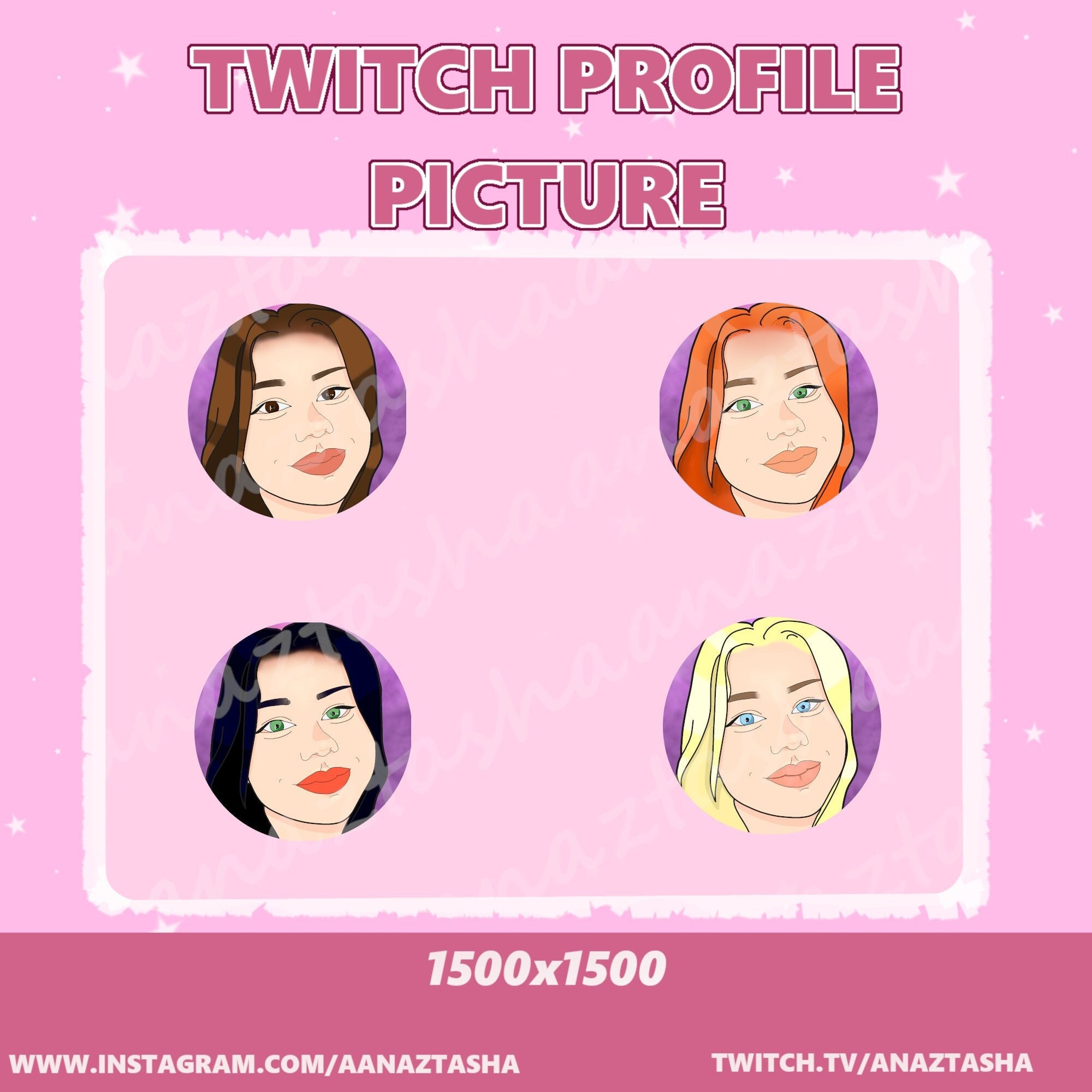 Customized Twitch Icon, Streamer Art, Twitch Profile Pic, Streaming ...