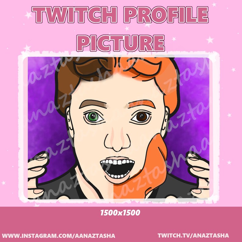 Customized Twitch Icon, Streamer Art, Twitch Profile Pic, Streaming ...